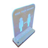 China Acrylic Electronic Distance Remaining Board With Wooden Base for sale