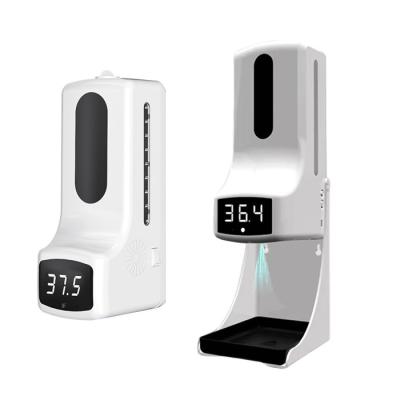 China 1000ml Touchless Sanitizer Dispenser With Infrared Fever Measure Device for sale