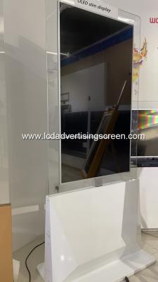 China Extra Slim Android 5.1 OLED Floor Standing Advertising Display for sale