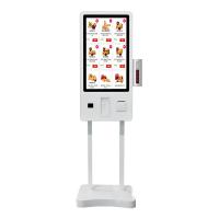 China 400cd/m2 Touch Screen Self Service Ordering Kiosk With Wireless Pager for sale