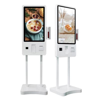 China 400cd/m2 Touch Screen Self Service Ordering Kiosk With Wireless Pager for sale