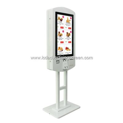 China FCC Double Sided 32 Inch LCD Self Ordering Kiosk For Restaurant for sale