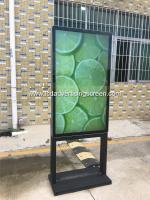 China Floor Standing Split Screen Digital Advertising Kiosk for sale