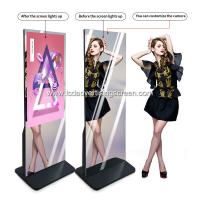 China 300Cd/M2 Fittness Advertising Mirror Kiosk Display Video Player for sale
