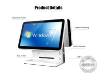China 250CD/M2 Dual Screen 1920x1080 TFT Supermarket Cashier With Printer for sale