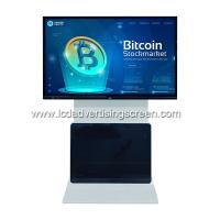 China Floor Standing 400cd/2 Interactive Touch Whiteboard Steel Nano Surface for sale