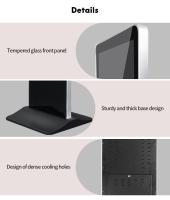 China 21.5Inch LCD Advertising Display Digital Signage Totem 1920x1080 TFT for sale