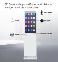China RAM 4GB 32 Inch Floor Standing Touch Screen Kiosk With Andorid RK3399 for sale