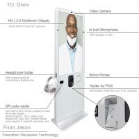 China RAM 4GB 32 Inch Floor Standing Touch Screen Kiosk With Andorid RK3399 for sale
