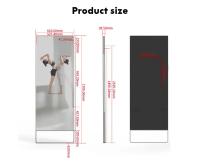 China 49 Inch Mirror 400CD/M2 Wall Mount LCD Display For Yoga Practice for sale
