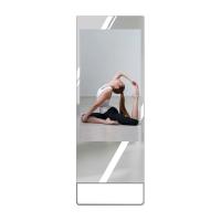 China Floor Standing 43inch Vertical Mirror Advertising Screen For Gym for sale