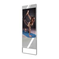 China Floor Standing 43inch Vertical Mirror Advertising Screen For Gym for sale