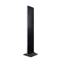 China 21.5 standing digital signage touch screen kiosk android advertising player with catalog brochure holder white black for sale