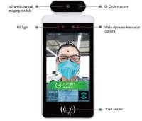 China EU QR Code IP65 Face Recognition Scanner With MIPS Access Control System for sale