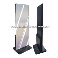 China Sport Fittness Dual Function Mirror Lcd Advertising Kiosk 300 Cd/M2 for sale