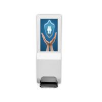 China 21.5 Inch LCD Floor Standing Advertising Display Signage With Hand Sanitizer Dispenser for sale