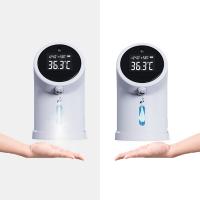 China Fever Detector Mini IR Thermometer With Sanitizer Spray Gel Dispenser for sale