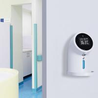 China Fever Detector Mini IR Thermometer With Sanitizer Spray Gel Dispenser for sale