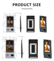 China Wall Mounting LCD Screen Kiosk 21.5 Inch Self Service Payment For Restaurant for sale
