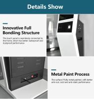 China Visitor Registration Payment 400cd/M2 Self Service Kiosk Machine 32 inch for sale