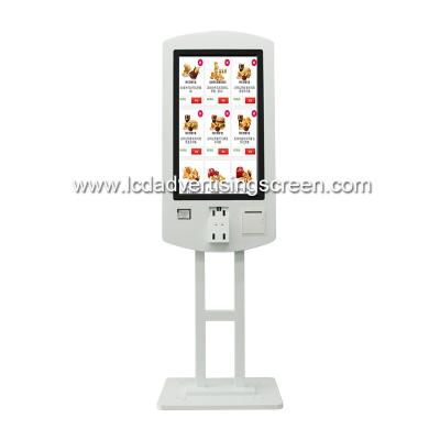 China Dual Screen Digital TFT Restaurant Ordering Machine With QR Scanner Printer for sale