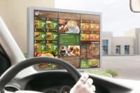 China 55 Inch Menu Boards Outdoor Lcd Advertising Display FHD 1920x1080 for sale