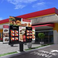 China 55 Inch Menu Boards Outdoor Lcd Advertising Display FHD 1920x1080 for sale