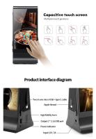 China 8 Inch DeskTop Mobile Phone Charger Lcd Advertising Screen For Restaurant for sale