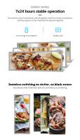 China LCD Double Sides Ceiling Mounted Advertising Window Display Android7.1 for sale