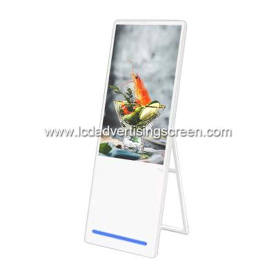 China Movable 43 Inch LCD Advertising Video Player With Casters for sale