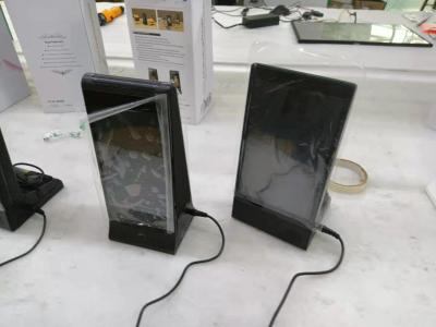 China Desktop Dual Sided LCD Touch Screen Advertising Kiosk with WLED Backlight for sale