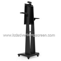 China 21.5 Inch AIO Ultra Slim Floor Standing Kiosk With Tempered Glass for sale