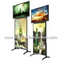 China 43in T Type Dual Screen Floor Standing Kiosk 1920x1080 for sale