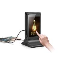 China Android 9.0 Desktop LCD Advertising Screen With Cell Phone Charger for sale