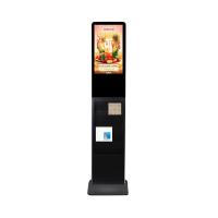 China FCC Capacitive Multi Touch LCD Advertising Kiosk With Magazine Holder for sale