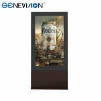 China IP65 Outdoor Advertising Kiosk For Station Standing 65 Inch Screen for sale