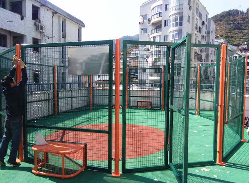 Football cage in use scenario