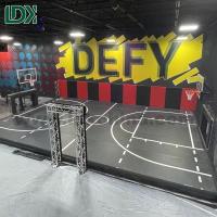 China White Customized Logo  Basketball Court  PVC Inflatable Mats Fitness Air Track Sports Field for sale