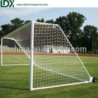 China Aluminum Soccer Football Goals Detachable Portable Soccer Net With Nylon Netting for sale