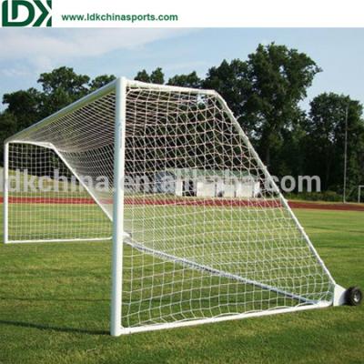China Aluminum Soccer Football Goals Detachable Portable Soccer Net With Nylon Netting for sale