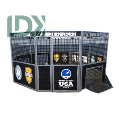 China Customized Logo  Soccer Field Mini Portable Football Cage With Soft Net for sale
