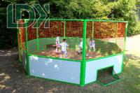 China Outdoor Mini  Soccer Field Cage Panna Soccer 11m Portable Football Pitch for sale