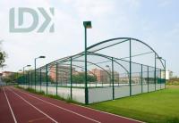 China Customized Soccer Cage Enclosed Football Field With Steel Top Net Composite Boards for sale
