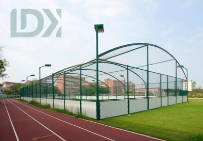 China Customized Soccer Cage Enclosed Football Field With Steel Top Net Composite Boards for sale