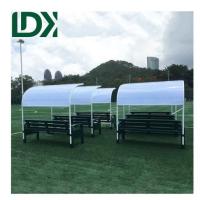 China 2.15m Aluminum  Soccer Pitch Portable Soccer Bench With Tent Player Team Rest Area Equipment for sale