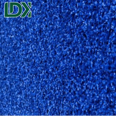 China High Quality  Artificial Grass Free Of Filling Bule Curved Padel Court for sale