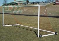 China 3m X 2m Outdoor  Movable Goal Posts Movable Soccer Nets For Backyard for sale