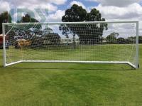 China Customized Size Backyard Goal 5m X 2m Iron Football Goal for sale