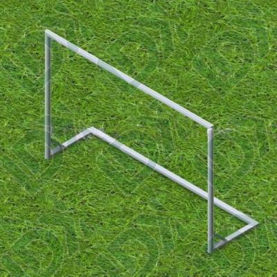 China Mini Soccer Goal Post 2M X 3M Foldable Football Goal Post Metal Pipes for sale