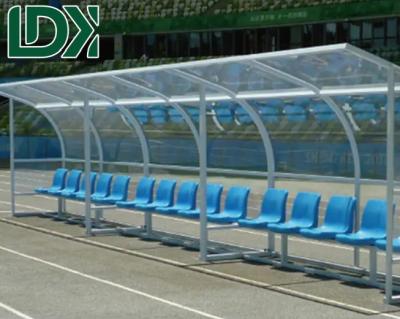 China 2m Football Subs Soccer Pitch Bench Dugout For Rotation Player Rest Backup Seat for sale